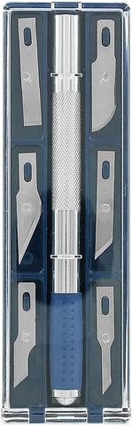 Soft Grip Craft Knife with 6 Blades