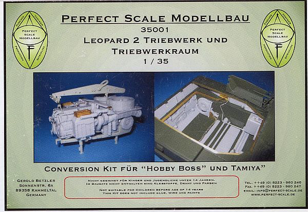 Leopard 2 Engine & Engine Compartment 1/35