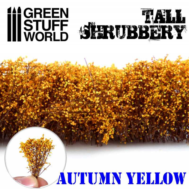 Tall Shrubbery Autumn Yellow