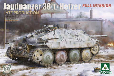 Jagdpanzer 38(t) Hetzer Late with Full Interior 1/35