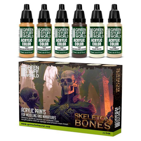 Skeleton Bones Acrylic Paint Set (6X17ml colors)