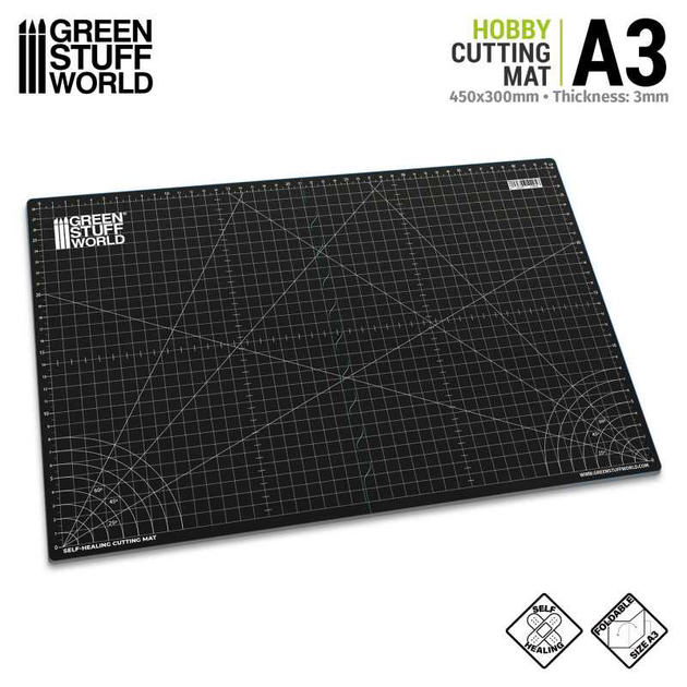 Foldable Cutting Mat A3 Black