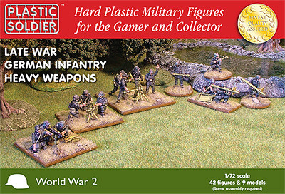 German Heavy Infantry Weapons (45 Figures & 9 Models) 1/72