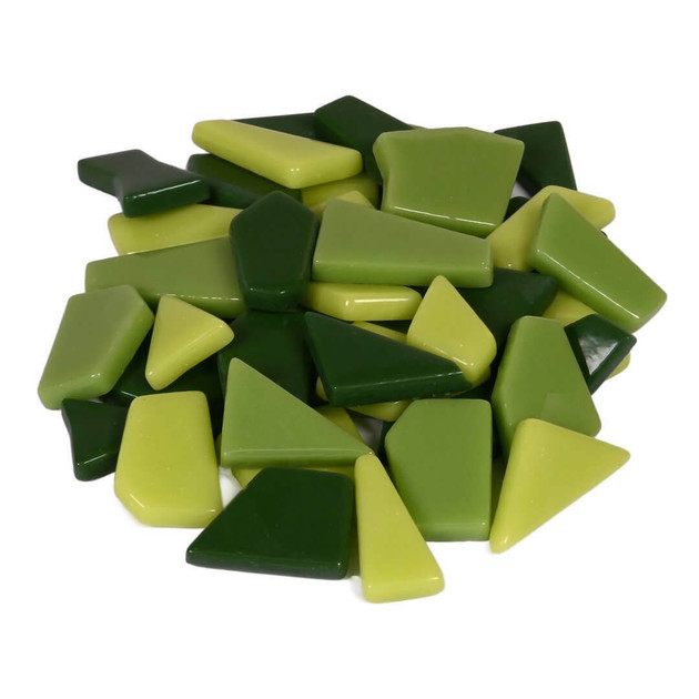 Fantasy Glass Epäsäännölliset Green Mix 200 G Mosaiikkimyymälä