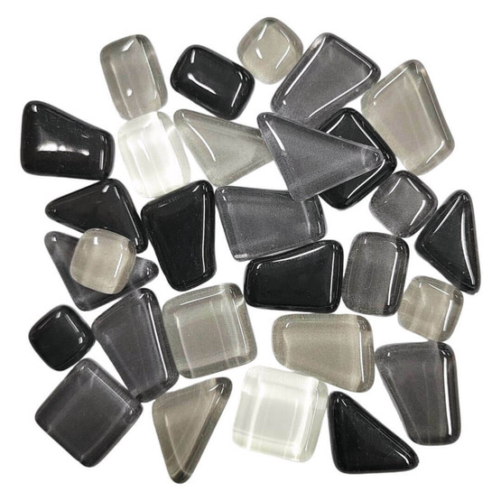 Soft Glass Grey Mix 500g Mosaiikkimyymälä