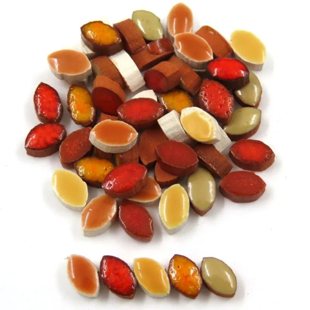Micro Mosaic, Petal 8 mm, Orange Mix, 5 g – MosaikShop