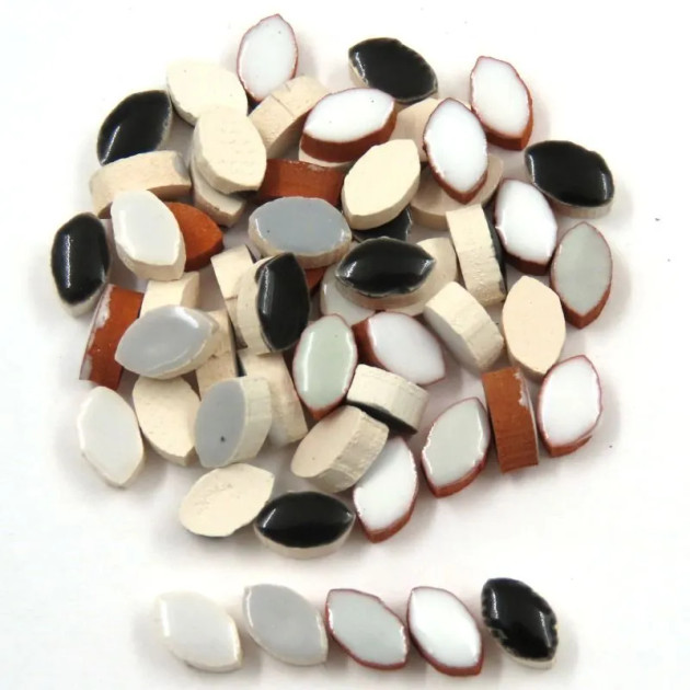 Micro Mosaic - Petal 8 mm, Grey Mix, 5 g – MosaikShop