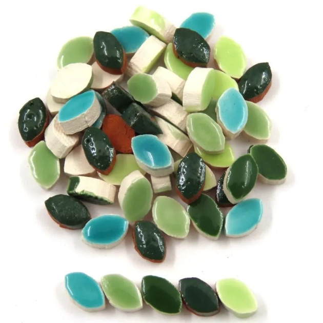 Micro Mosaic - Micro Petal 8 mm, Green Mix – MosaikShop
