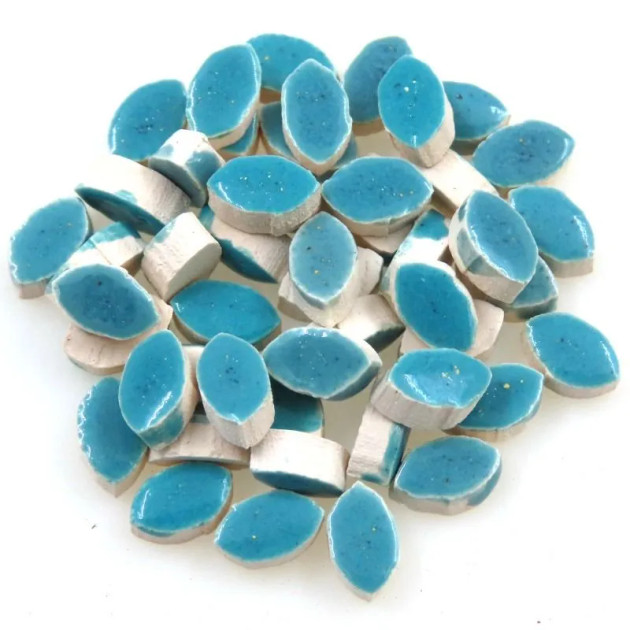 Micro Mosaic, Petal 8 mm, Turquoise, 5 g – MosaikShop