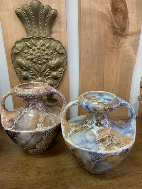 Arabian upeat, korvalliset lysterimaljakot, loistomarmorivaasit, APA ...