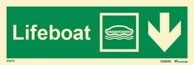 Lifeboat, down right side - Direction signs - Imo signs - Imomerkit.fi ...
