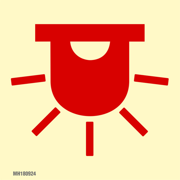 Space protected by halon - Fire Control Symbols IMO A.654 - Imo signs ...