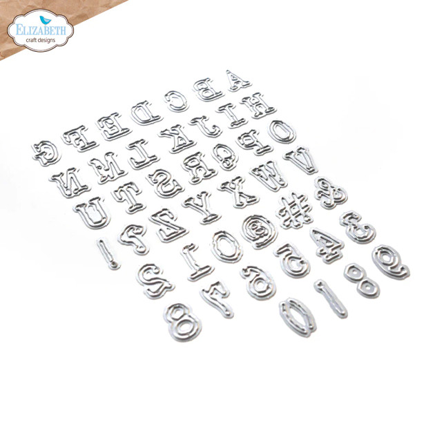 Elizabeth Craft Designs stanssi Alphabet, Numbers and More - Käsitellen