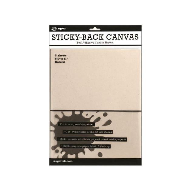 Ranger Sticky-Back Canvas, natural, 5 arkkia - Käsitellen