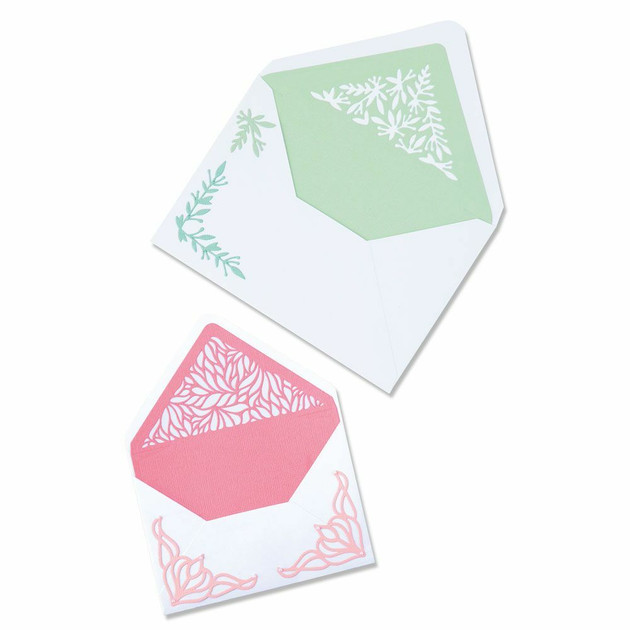 Sizzix Thinlits stanssi Botanical Envelope Liners - Käsitellen