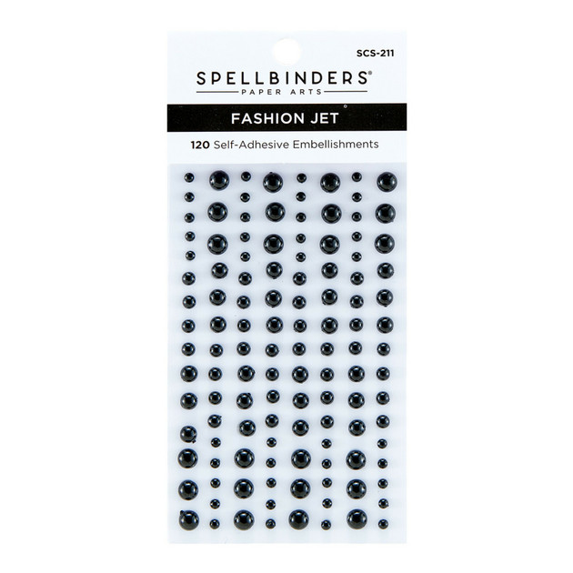 Spellbinders Color Essentials Pearl Dots -tarrahelmet, sävy Fashion Jet ...