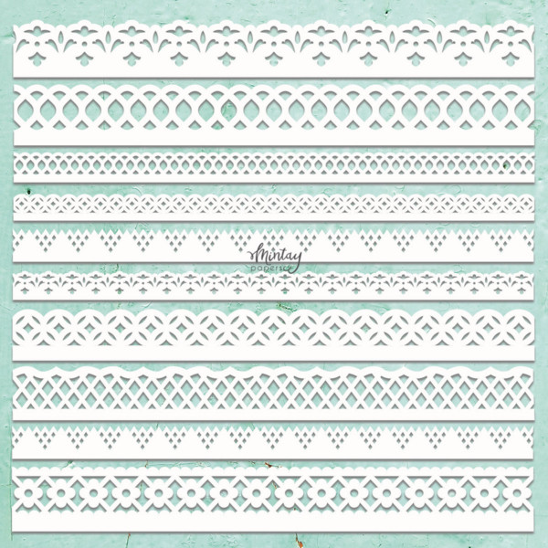 Mintay Chippies -chipboard Borders -setti - Käsitellen