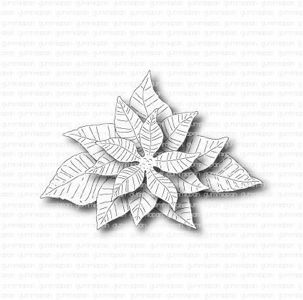 Gummiapan stanssi Poinsettia - Käsitellen