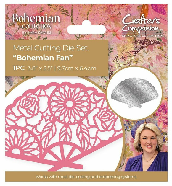 Crafter's Companion Bohemian Collection stanssi Bohemian Fan - Käsitellen