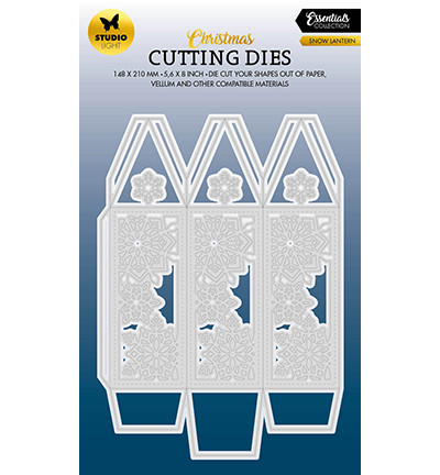 Studio Light Christmas Essentials stanssi Snow Lantern - Käsitellen
