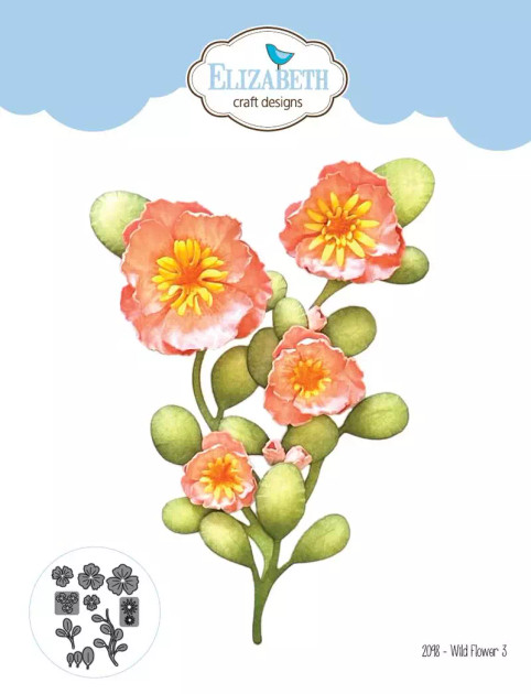 Elizabeth Craft Designs stanssi Wild Flower 3 - Käsitellen