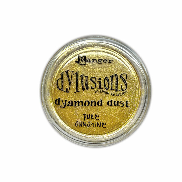 Dylusions Dyamond Dust -pigmenttijauhe, sävy Pure Sunshine - Käsitellen
