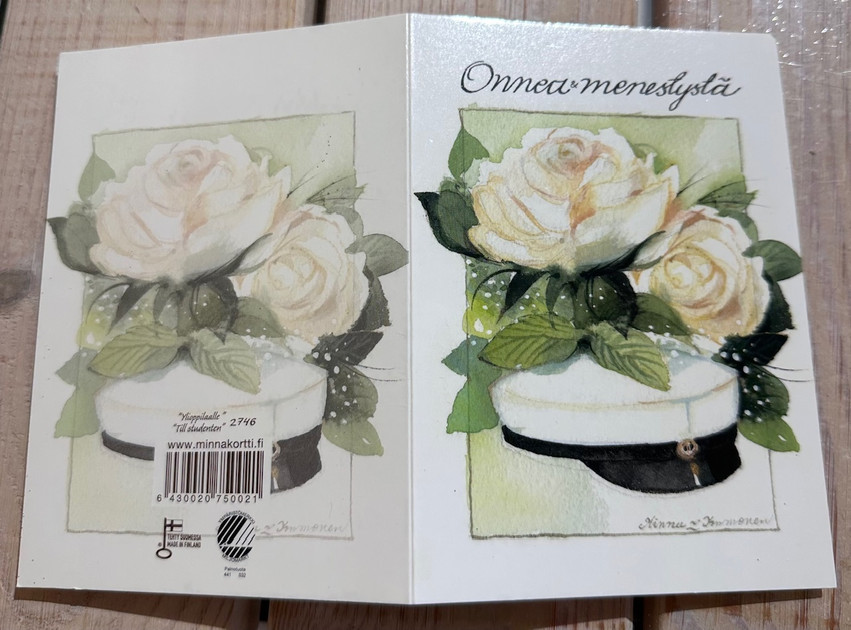 Yo Onnea & menestystä 2-osainen kortti - Reetan Ruutu