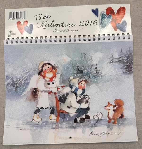 Minna Immosen vanhempia vuosikalentereita askartelukäyttöön - Reetan Ruutu