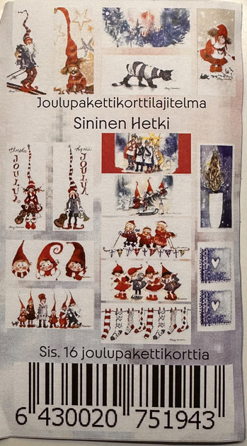 Reetan Ruudussa monipuolinen valikoima pakettikortteja joululahjoihin ...