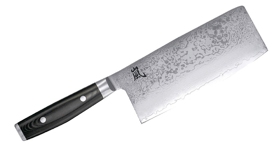 RAN Damascus Chinese Cleaver 180 mm - Knife Union