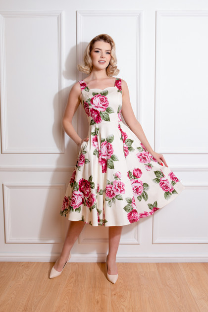 Frances Floral Swing Dress, Kellomekko - Vinputiikki Oy Verkkokauppa