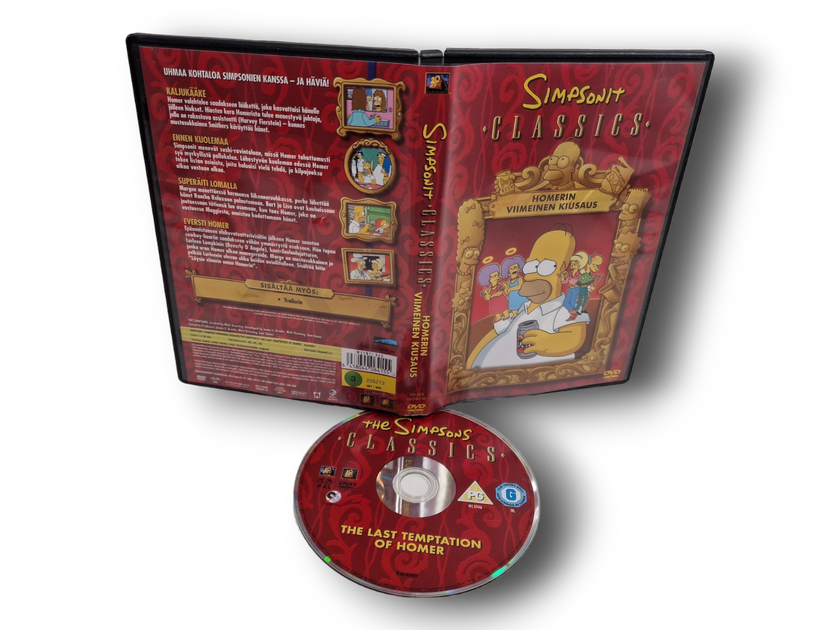 DVD -elokuva / TV -sarja (Simpsonit - Homerin Viimeinen Kiusaus) K3 ...