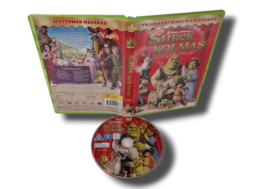 Lasten DVD -elokuva (Shrek Kolmas) K7 – Salamakauppa