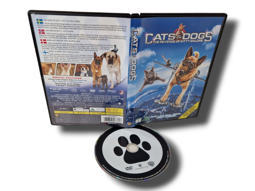 Lasten DVD -elokuva (Cats & Dogs - The Revenge Of Kitty Galore) K7 ...