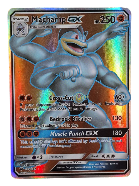 Pokémon -kortti (Machamp GX 135/147 Burning Shadows) – Salamakauppa